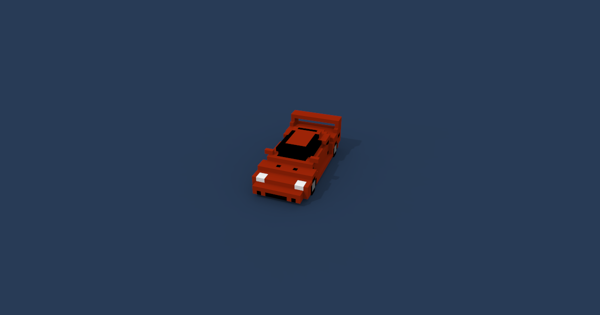 1 Free Low Poly Cubic Voxel Cars Model | 3D 車両 | Unity Asset Store