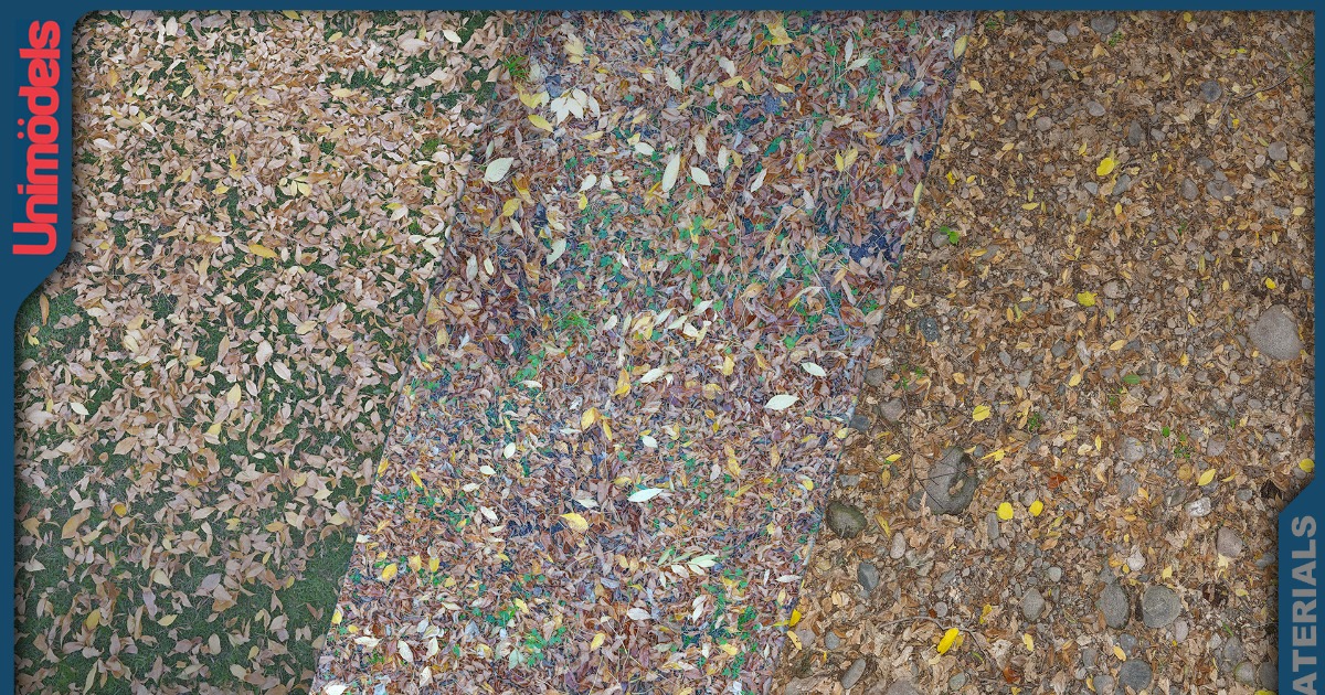 Autumn Ground Material Pack Vol. 1 - Lit Tessellation ready | 2D 材质与材料 ...