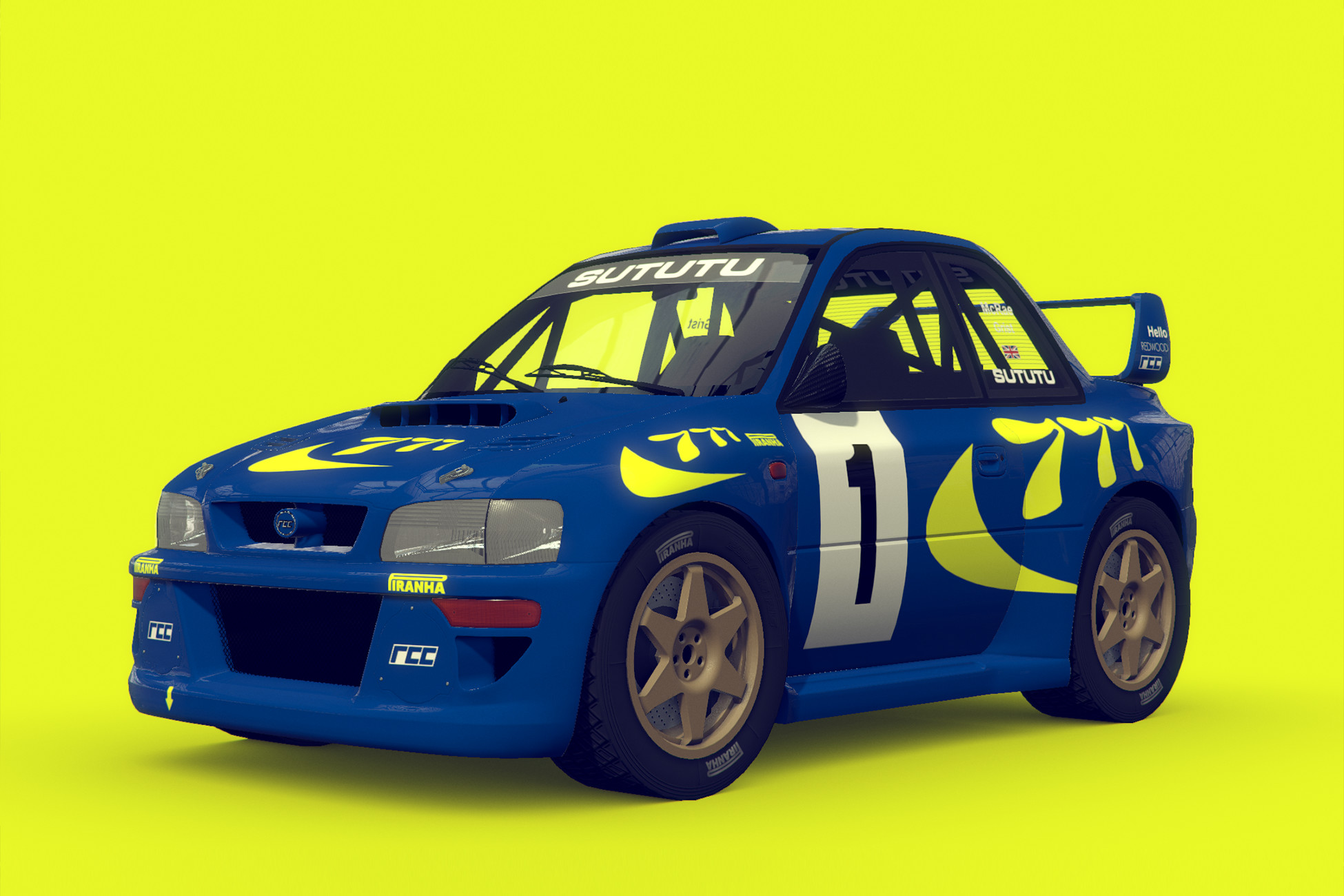 Cartoon Rally Car 1999 | 3D Land | Unity Asset Store