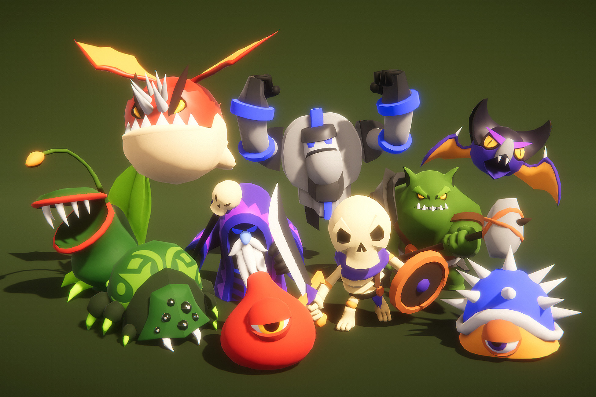 RPG Monster Wave PBR | 3D Creatures | Unity Asset Store
