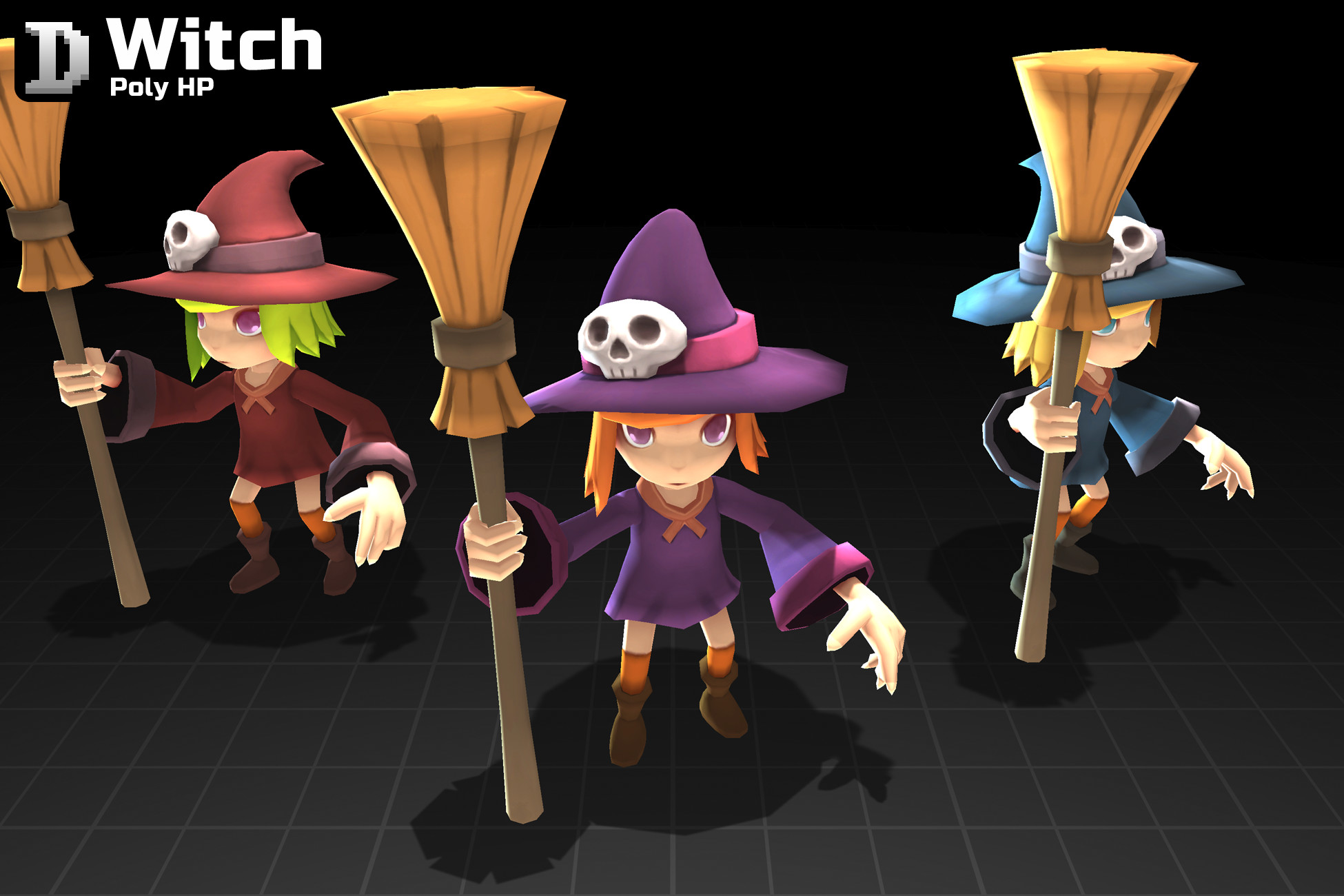 Poly HP - Witch | Characters | Unity Asset Store