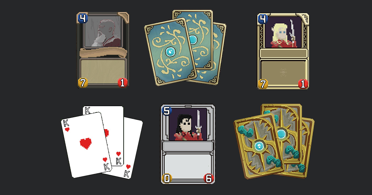Pixel Art Card Game UI | 2D Icons | Unity Asset Store