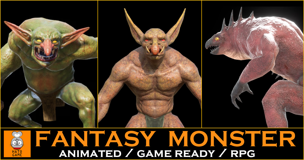 01_Monster Bundle 06 | 3D Characters | Unity Asset Store