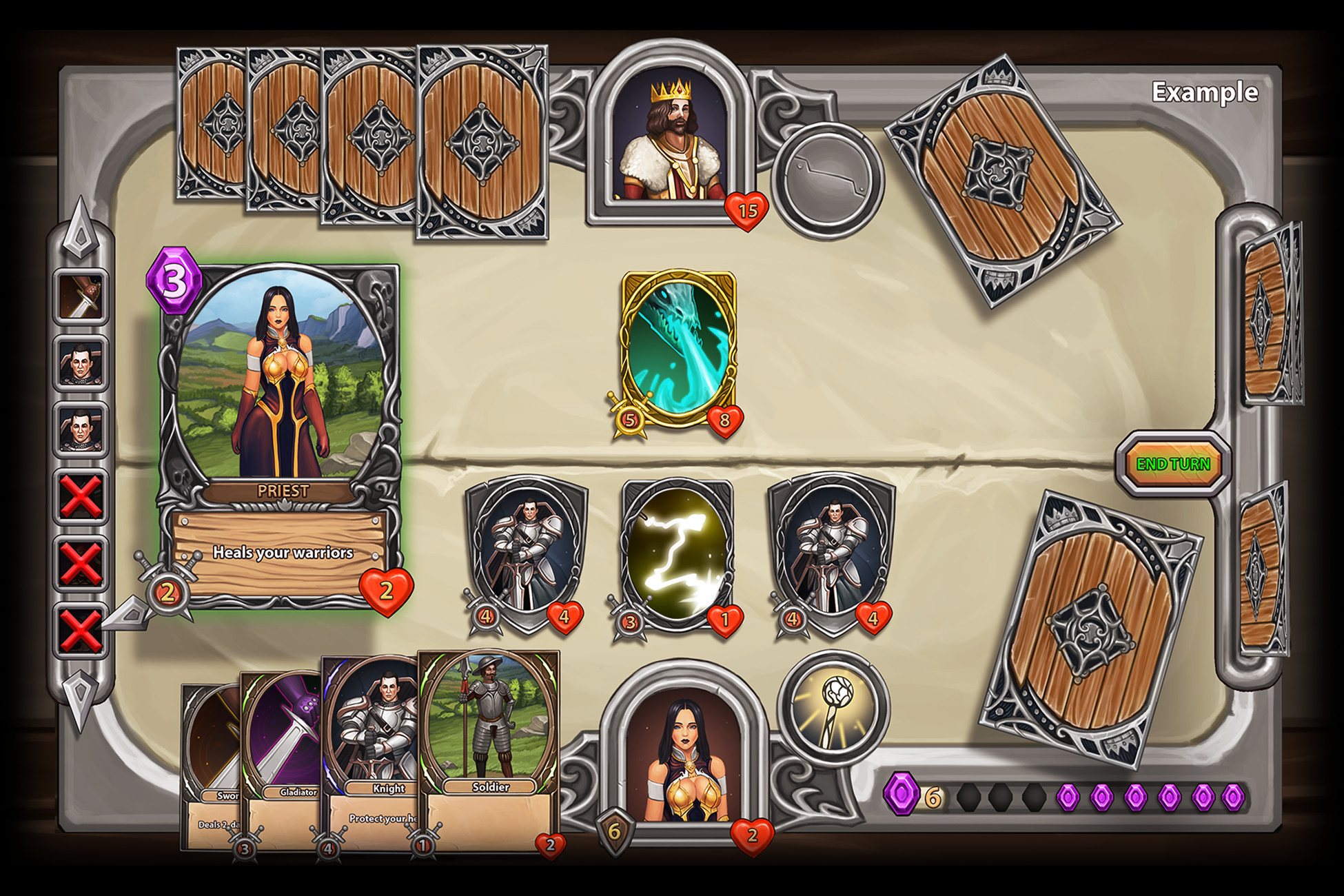 Card Game GUI 2D GUI Unity Asset Store