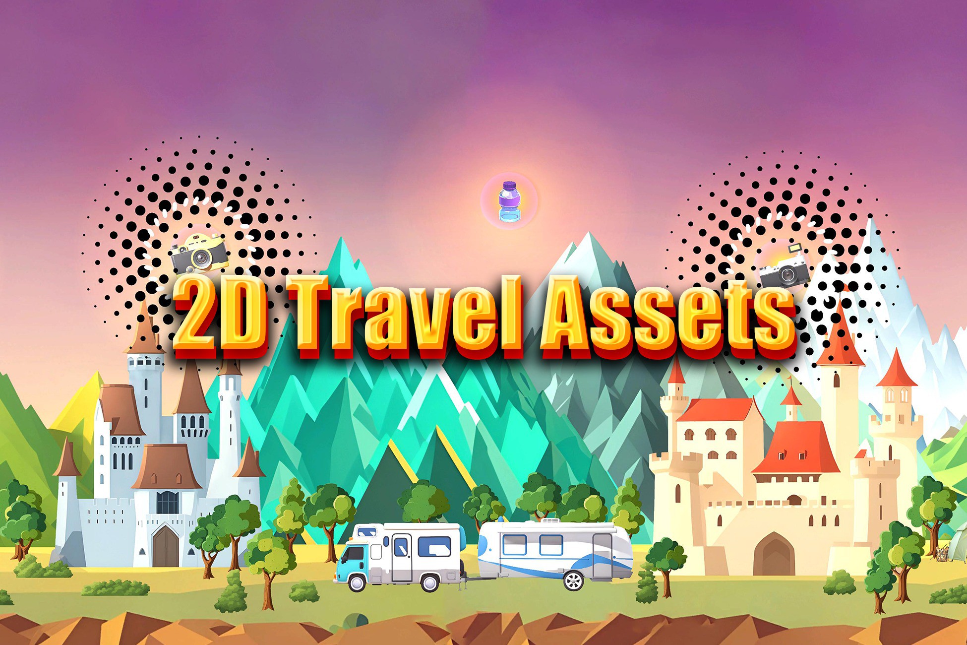 2D Travel Assets | Adventure Game Pack | Expedition Express | 2D ...