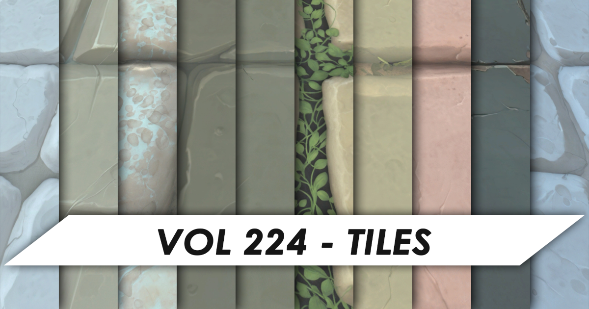 Stylized Textures - Vol 224 - Tiles | 2D Textures & Materials | Unity ...