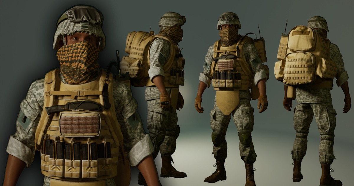 US soldier 01 | Characters | Unity Asset Store