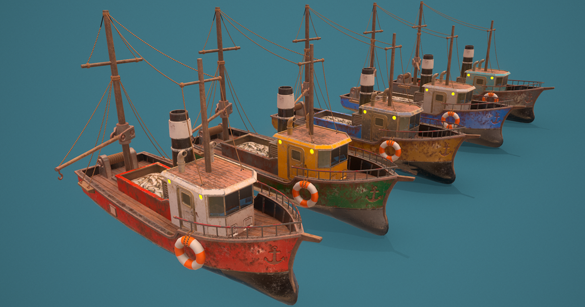 OldFisherBoat | 3D Sea | Unity Asset Store