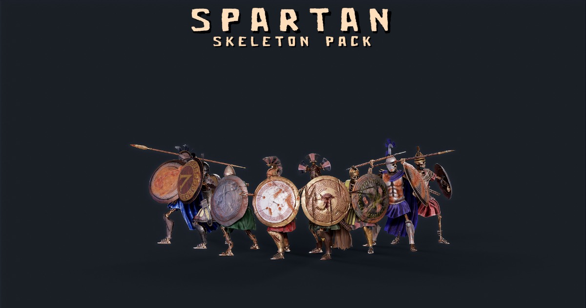 SKELETON SPARTAN PACK | 3D Humanoids | Unity Asset Store