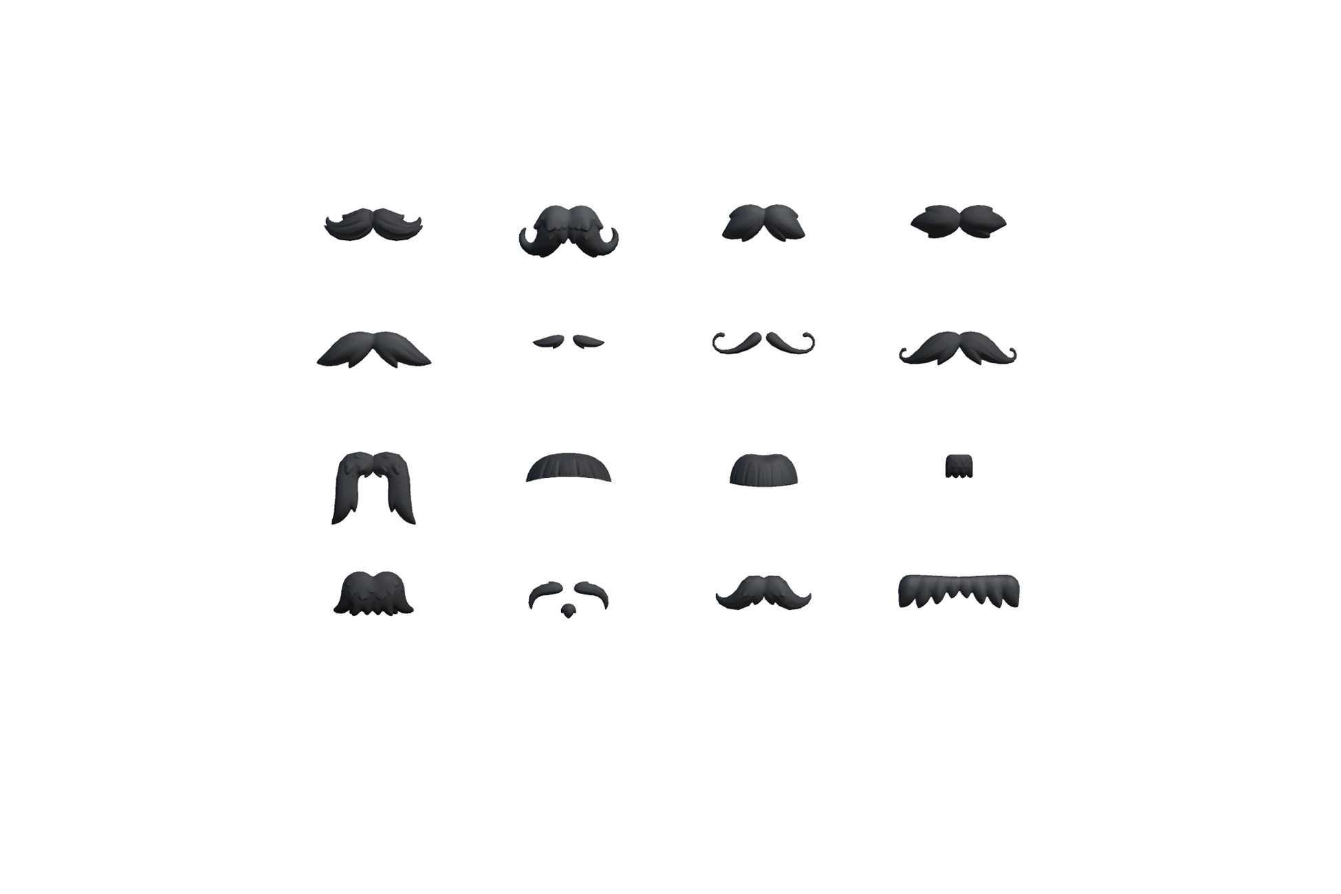 Mustache Pack | 3D Props | Unity Asset Store