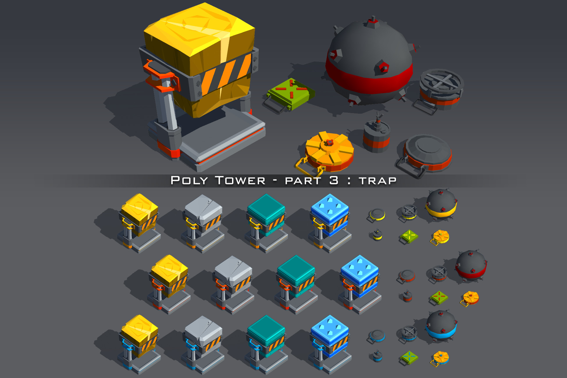 Poly Tower Part3 | 3D Weapons | Unity Asset Store