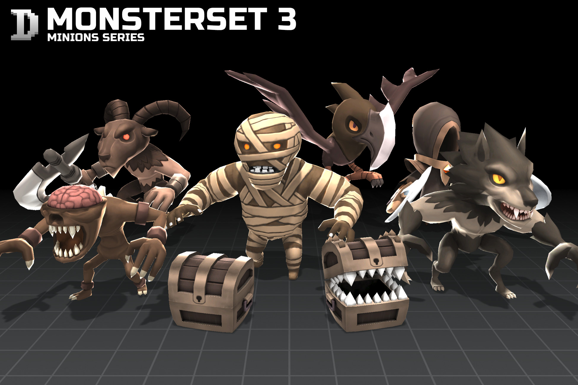 Minions Series - Monsterset 03 | 3D Creatures | Unity Asset Store