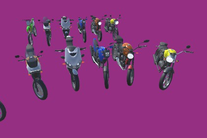 Low poly Motorcycle pack | Unity AssetStore概要 优惠信息 beta