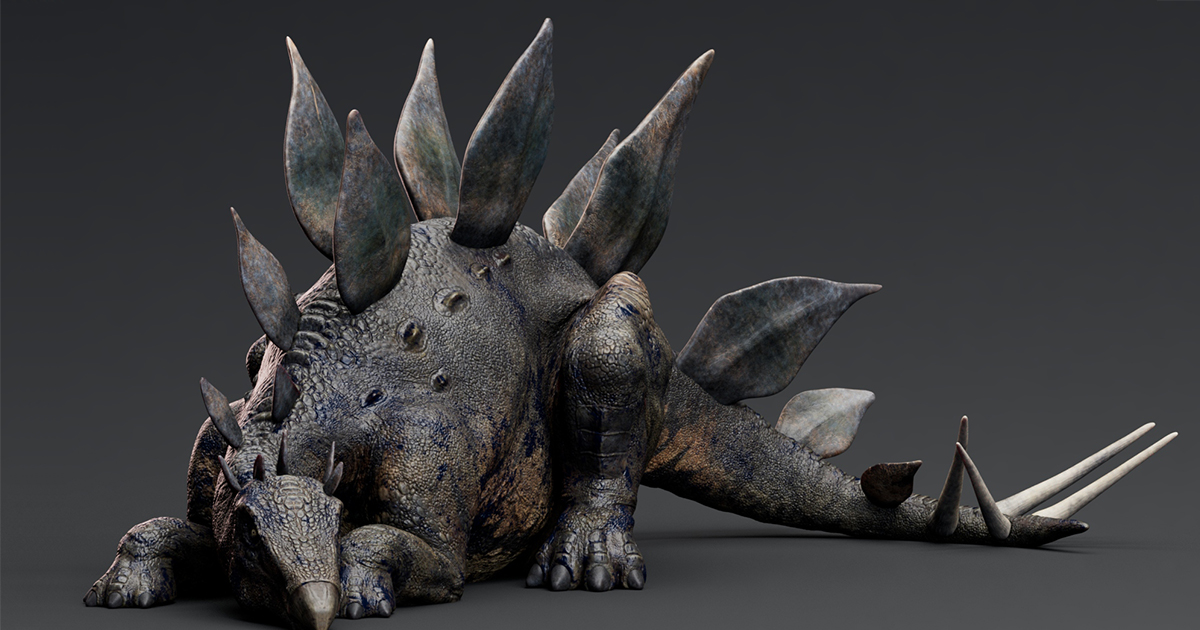 Stegosaurus Real Dinosaur 106 Animations | 3D Creatures | Unity Asset Store