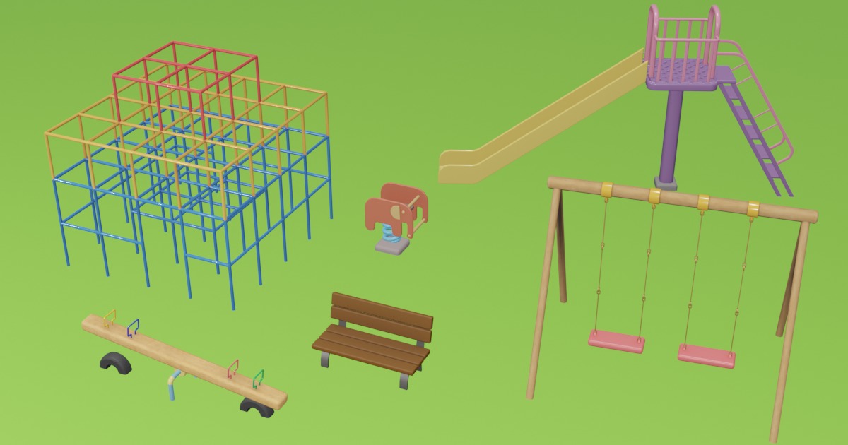 Cute Park Set | 3D Props | Unity Asset Store
