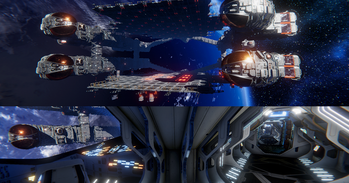 Sci-Fi Heavy Station Set SPACE STATION-3 | 3D Sci-Fi | Unity Asset Store