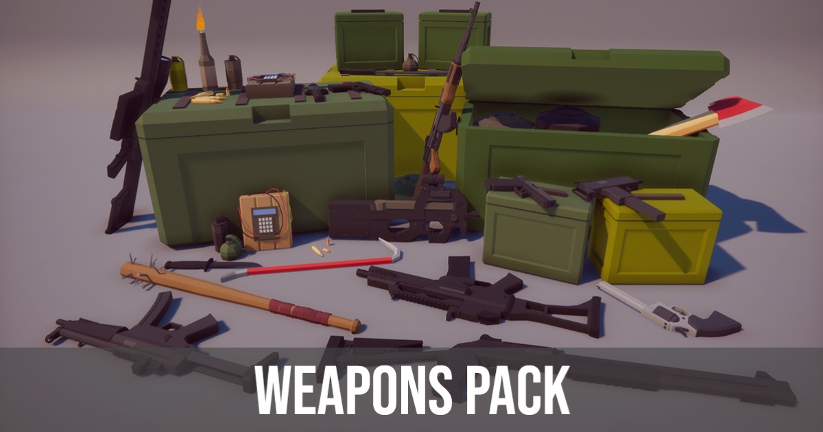 Low Poly FPS Weapons Pack | 3D Guns | Unity Asset Store