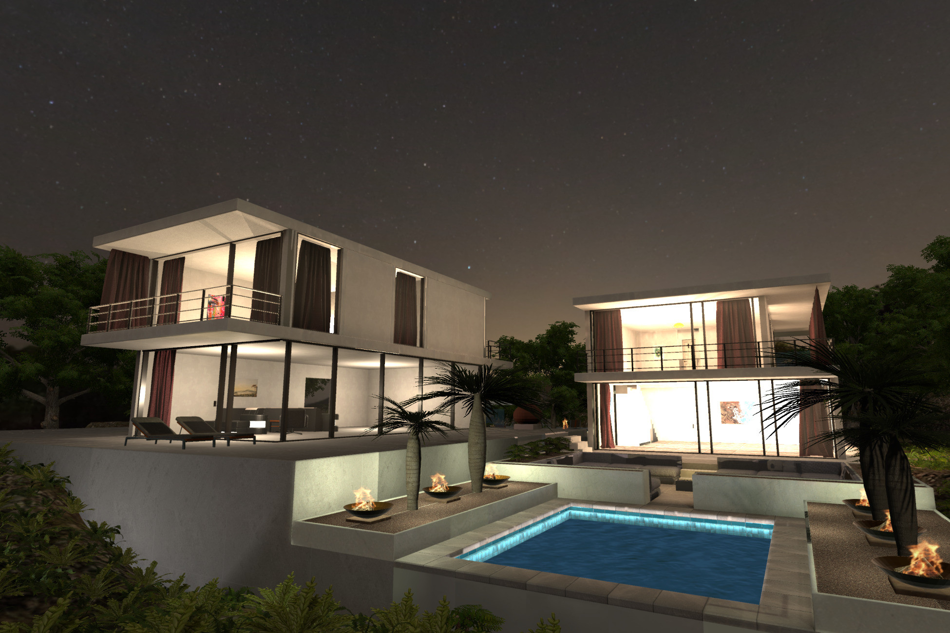 Modern Villa and Pool | 3D Urban | Unity Asset Store
