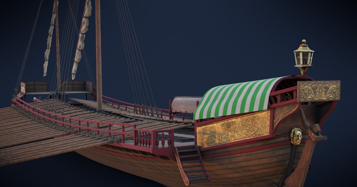 Medieval Galley [HDRP] | 3D 船舶 | Unity Asset Store