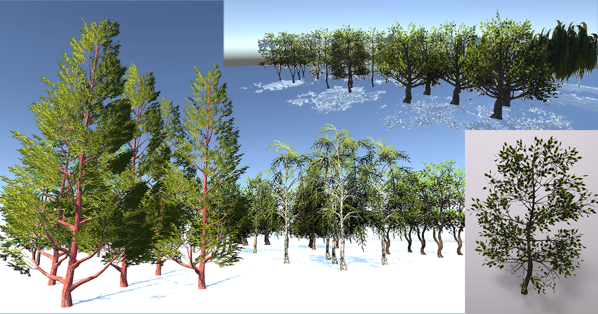 Trees Gen02 Volume 03 | 3D Trees | Unity Asset Store