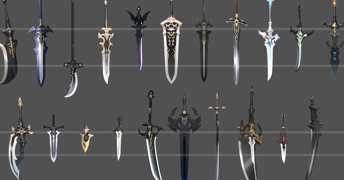 2D_Weapon_Swords_Knives | 2D Textures & Materials | Unity Asset Store