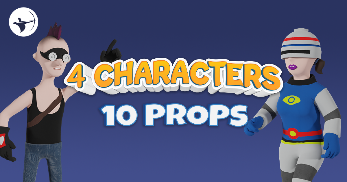 Sci-Fi Toon Characters with Props | Characters | Unity Asset Store