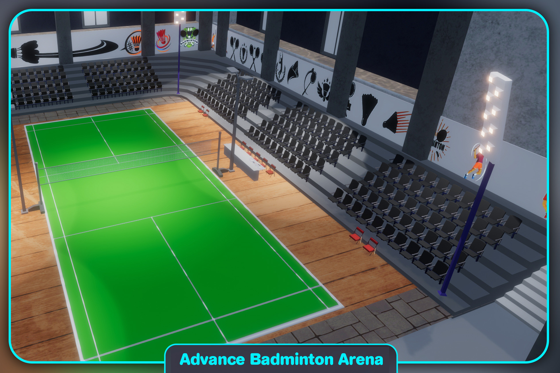 Advance Badminton Court Arena | 3D 주변환경 | Unity Asset Store