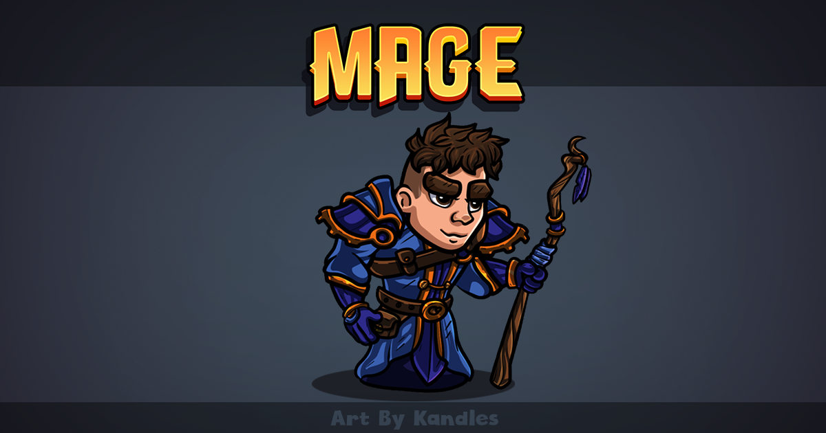 Human Mage | 2D Characters | Unity Asset Store