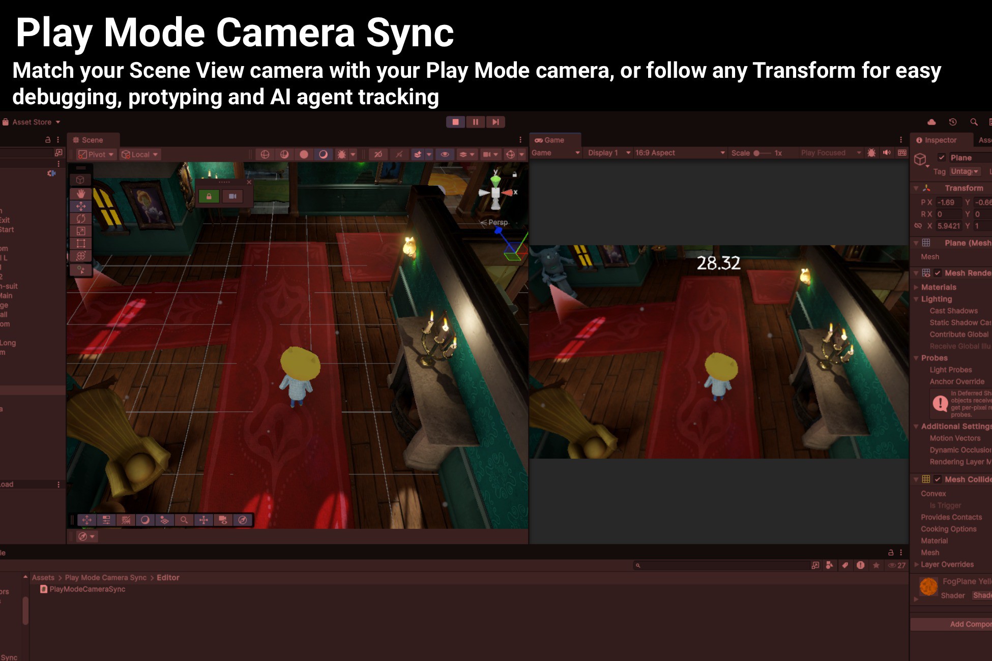 Play Mode Camera Sync | Utilities Tools | Unity Asset Store
