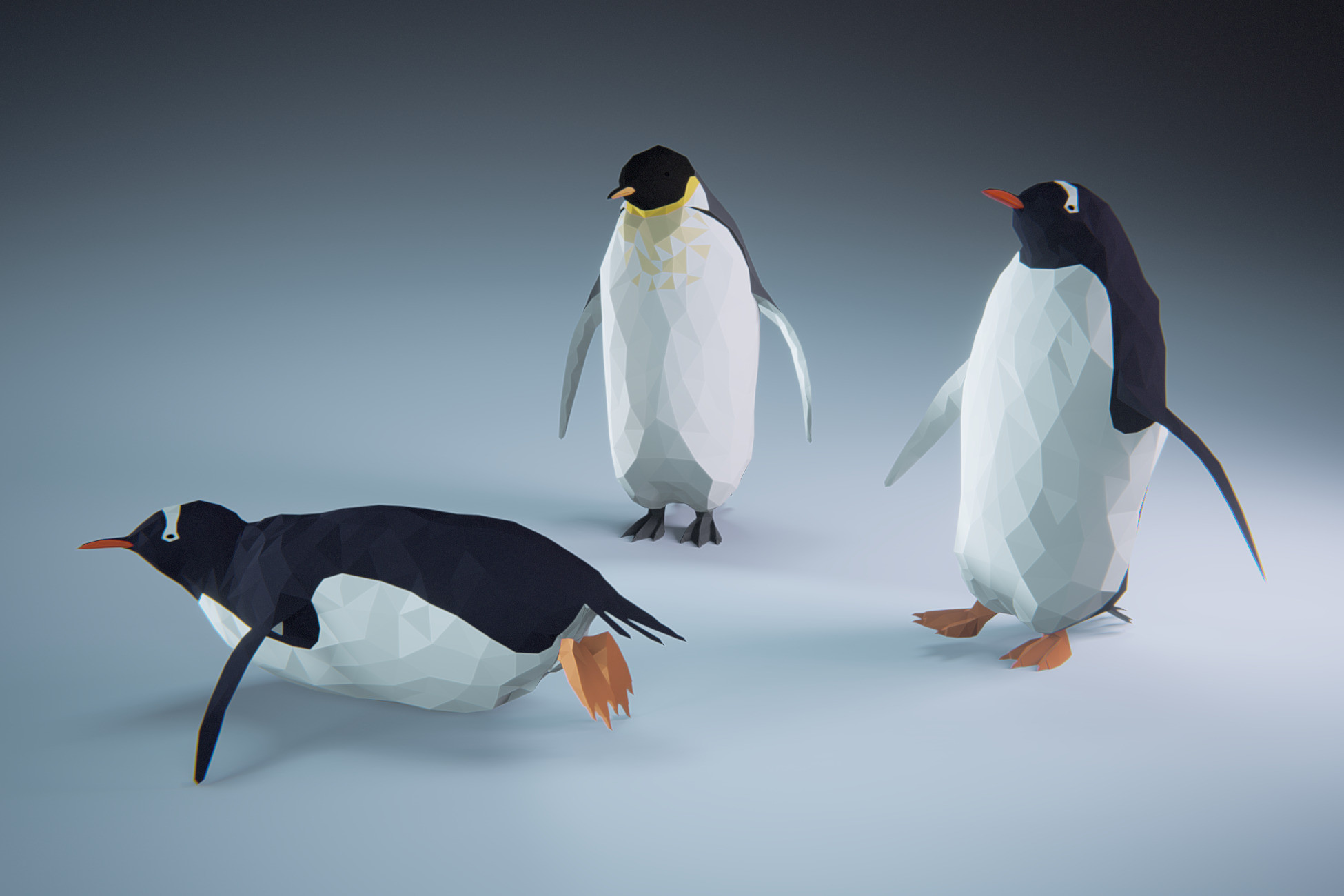 Low Poly Bird: Penguin | Characters | Unity Asset Store
