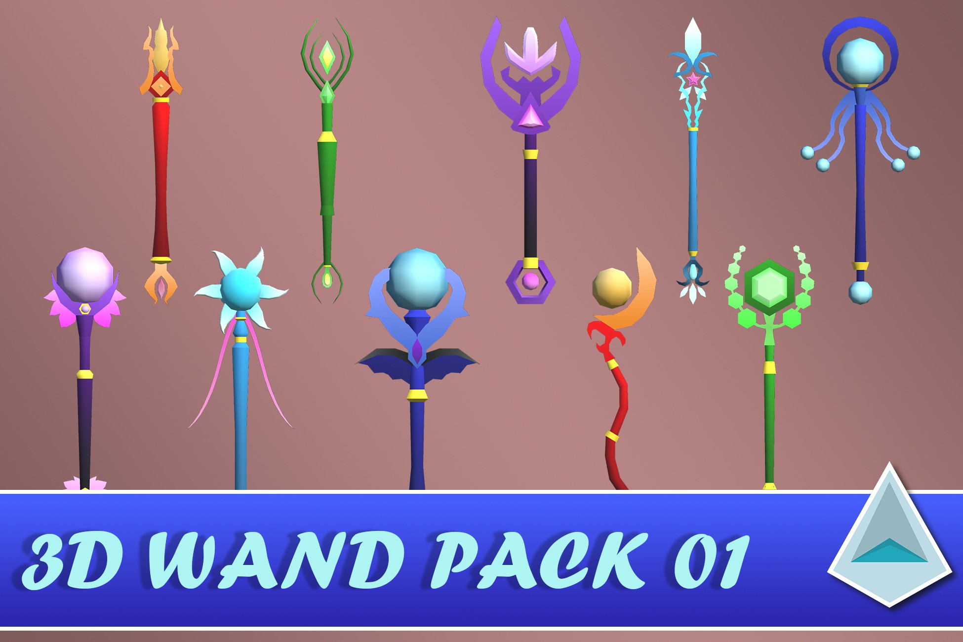 3D Wand Pack 01 | 3D 무기 | Unity Asset Store