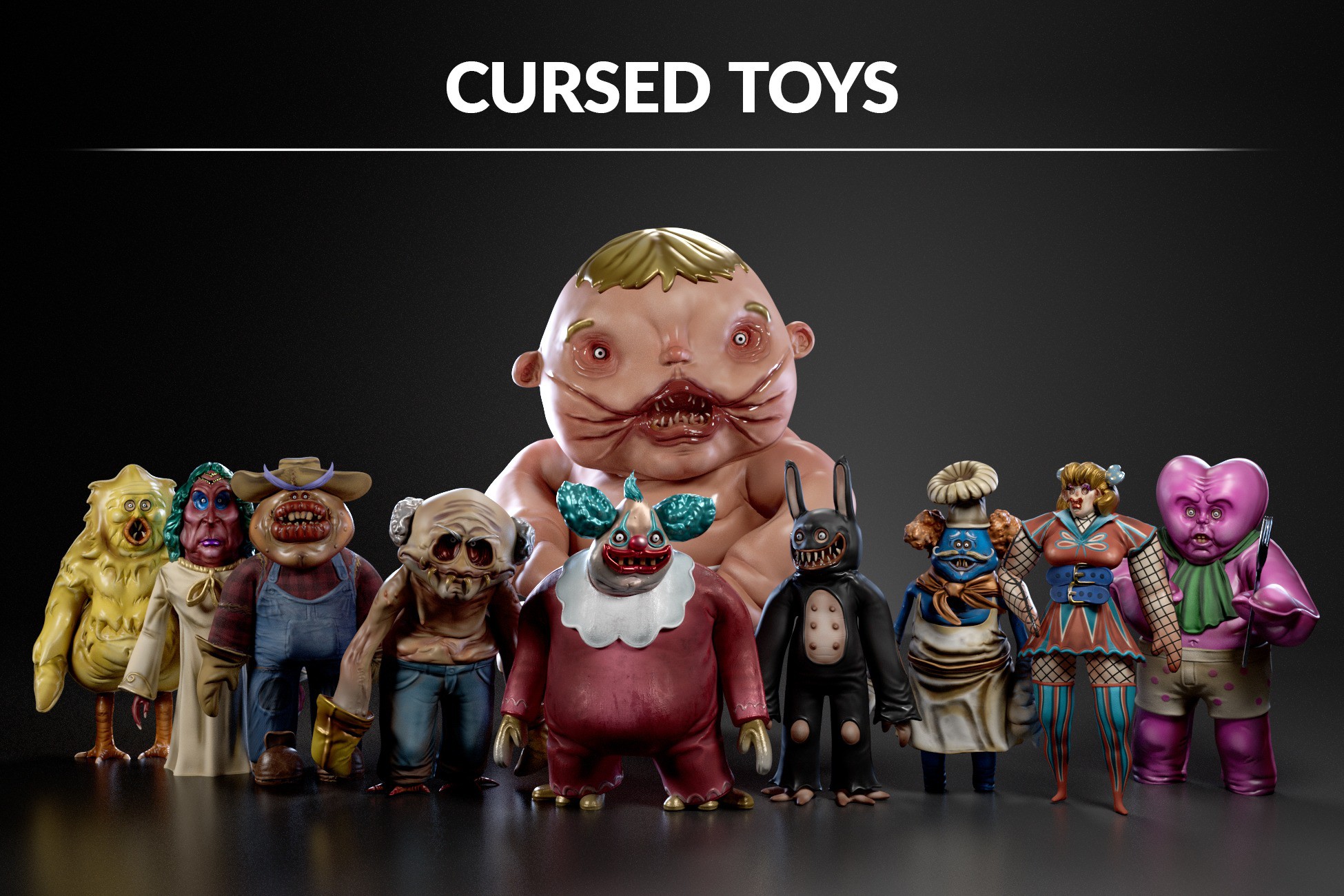 Cursed Toys | 3D Creatures | Unity Asset Store