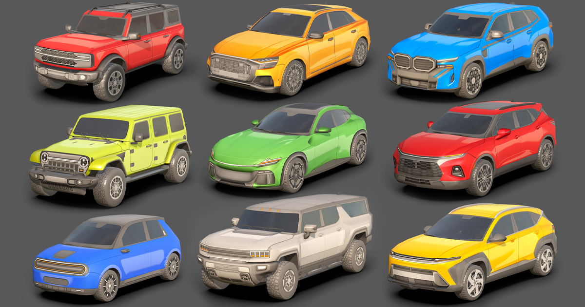 City Low Poly Cars Pack | 3D Land | Unity Asset Store