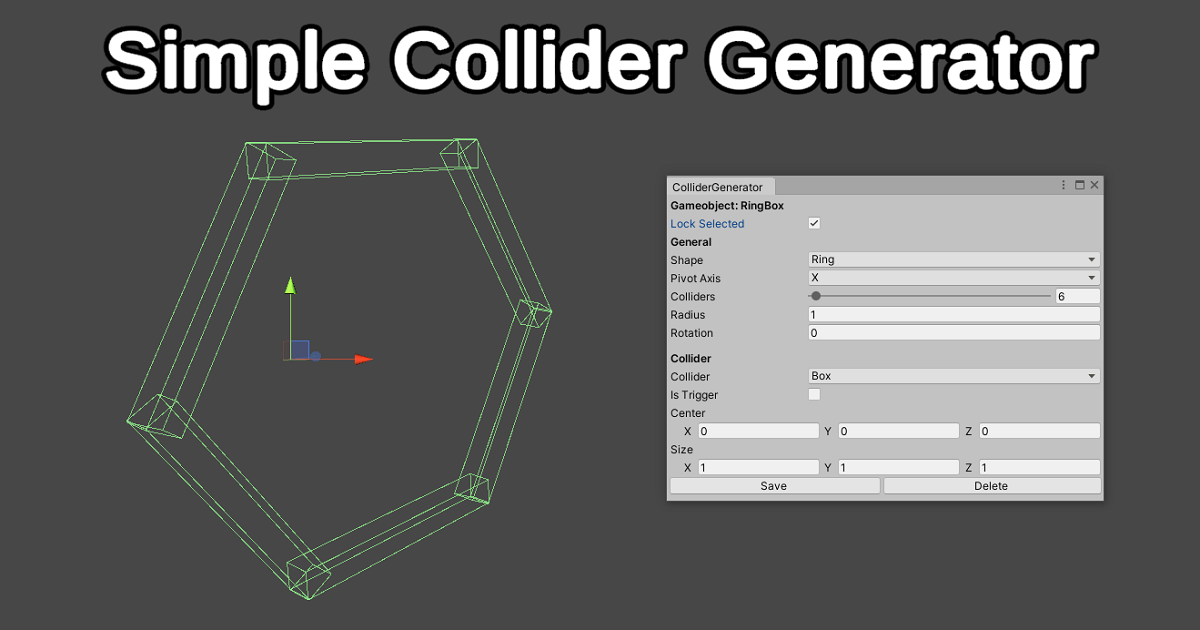 Simple Collider Generator | Utilities Tools | Unity Asset Store