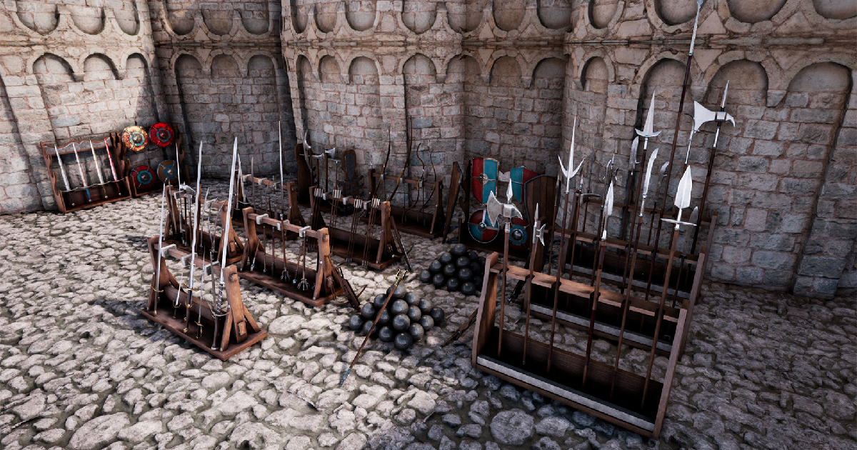 Ultimate Medieval Weapons Package / 170+ variations | 3D Weapons ...