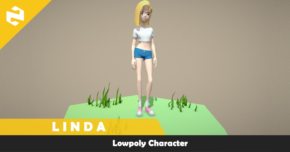Lowpoly Character - Linda | 3D Characters | Unity Asset Store