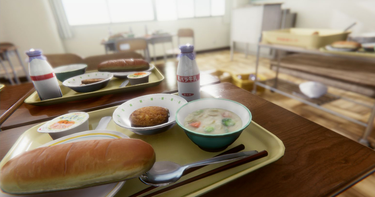 Japanese School Lunch | 3D Props | Unity Asset Store