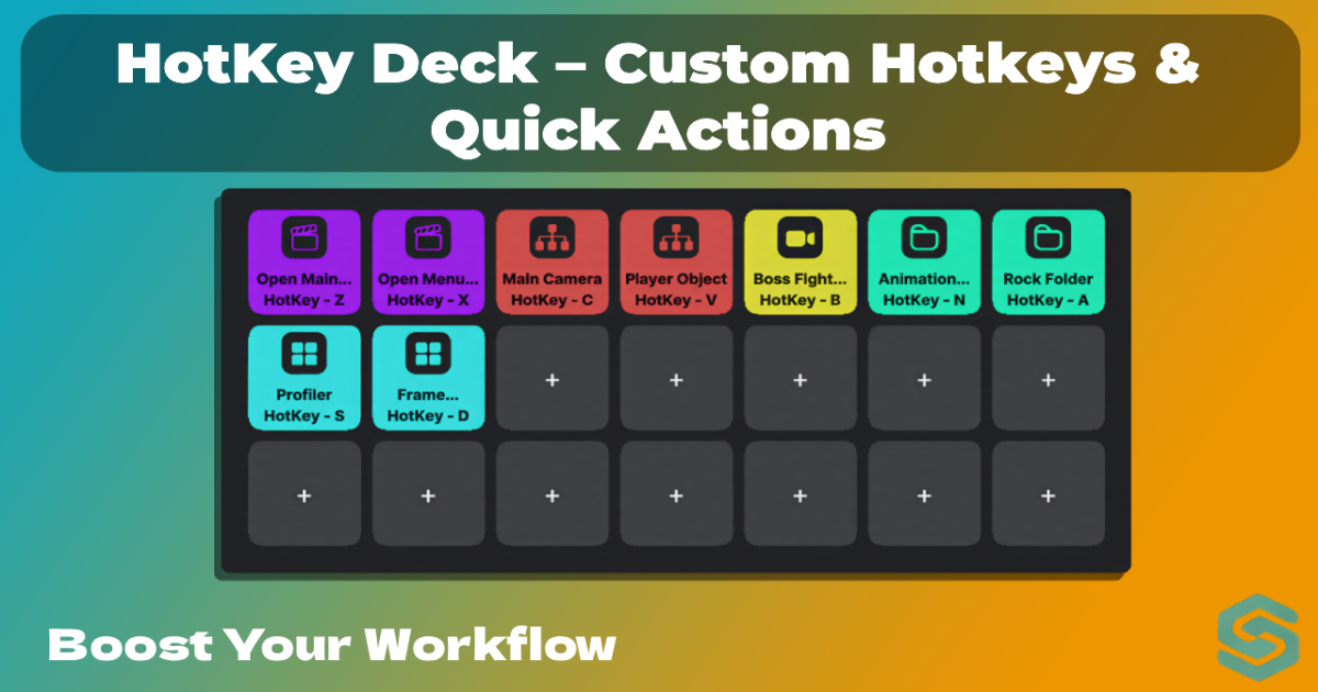 HotKey Deck – Custom Hotkeys & Quick Actions | Utilities Tools | Unity ...