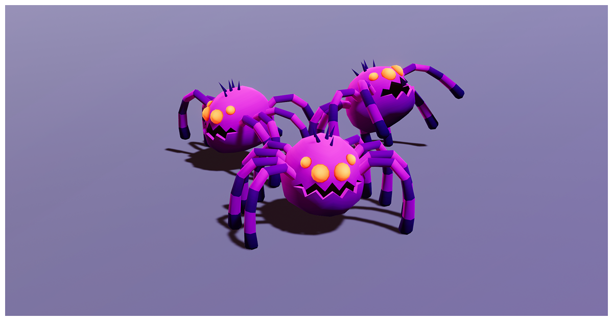 Spider Cute Series | 3D Creatures | Unity Asset Store