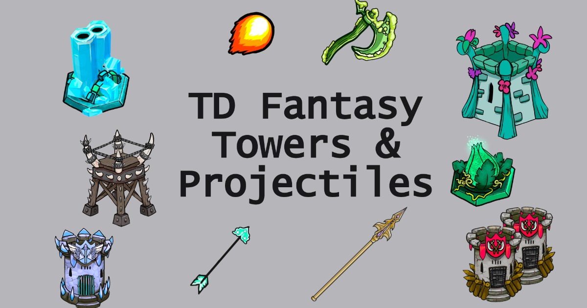 Fantasy TD: Towers & Projectiles | 2D | Unity Asset Store