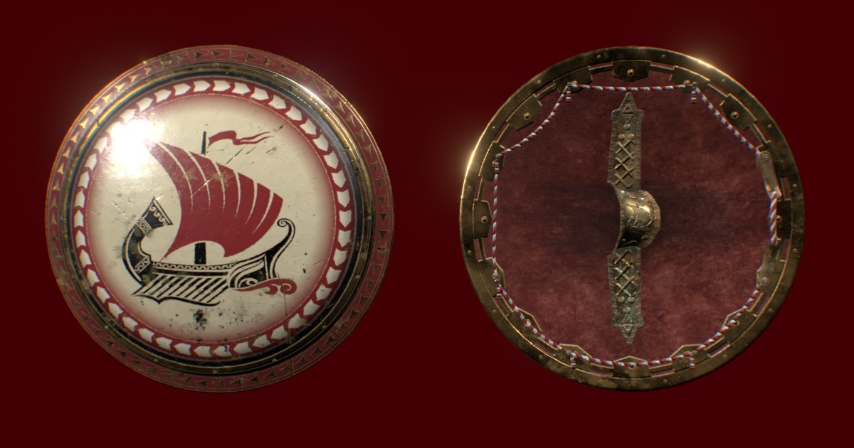 Shields Mythology - Trirreme Design | 3D Weapons | Unity Asset Store