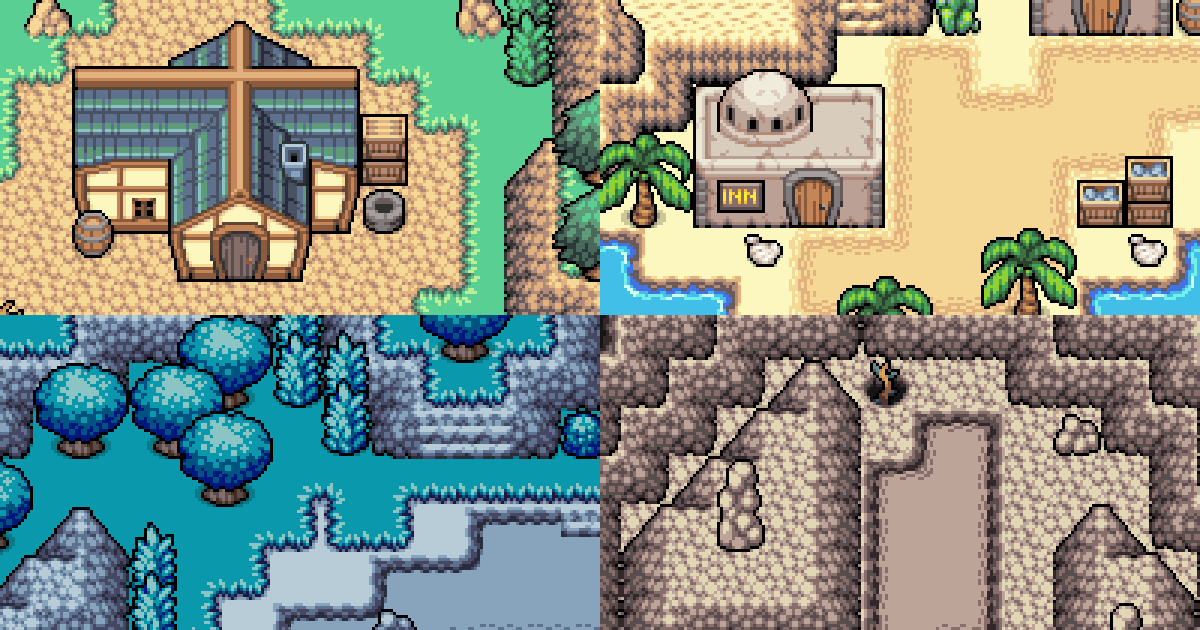 Tiny Tales: Overworld 2D Tileset Asset Pack | 2D Environments | Unity ...
