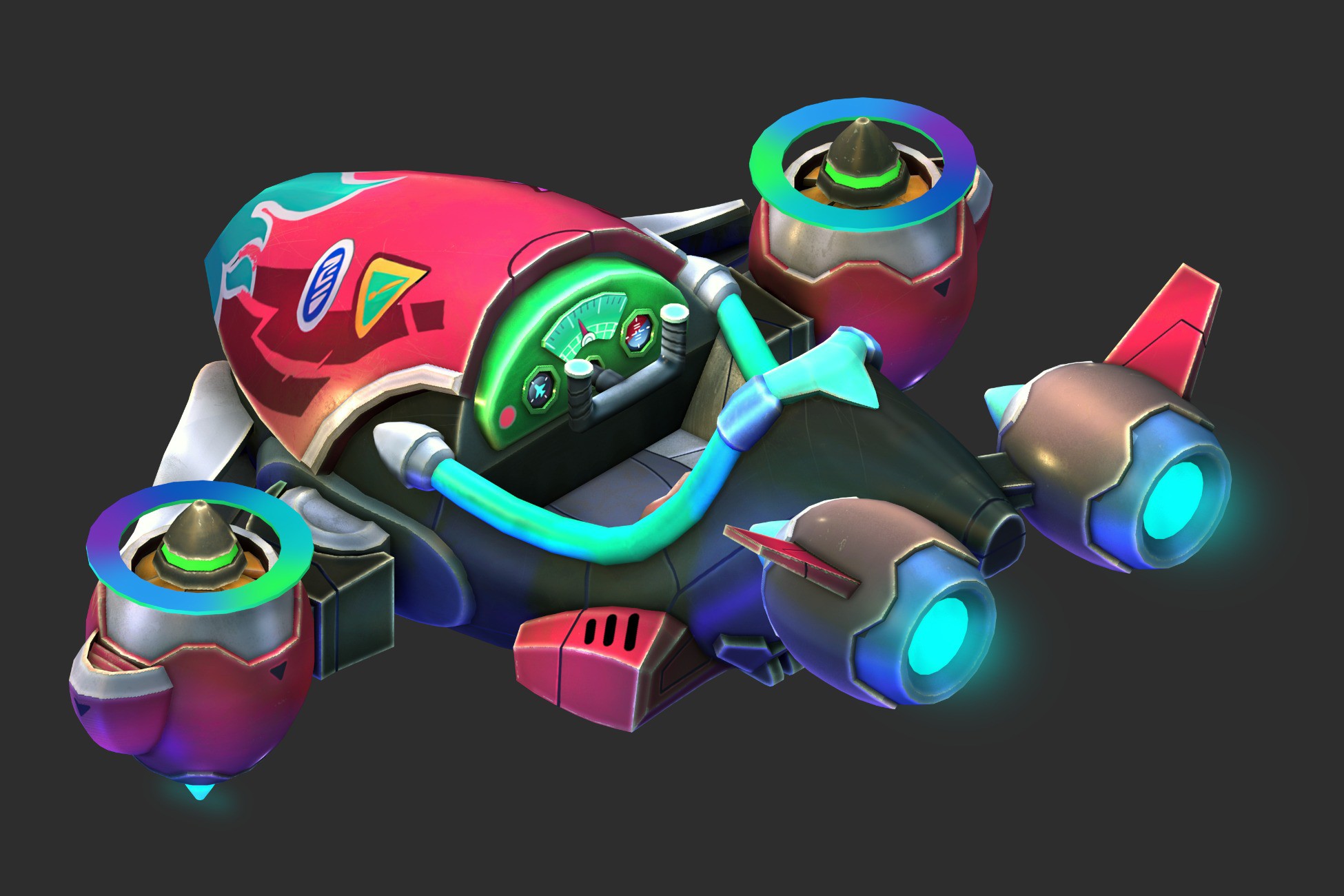 Stylized Low Poly Airplane Pack – Hand Painted (5 Variations) | 3D 航空機 | Unity Asset Store