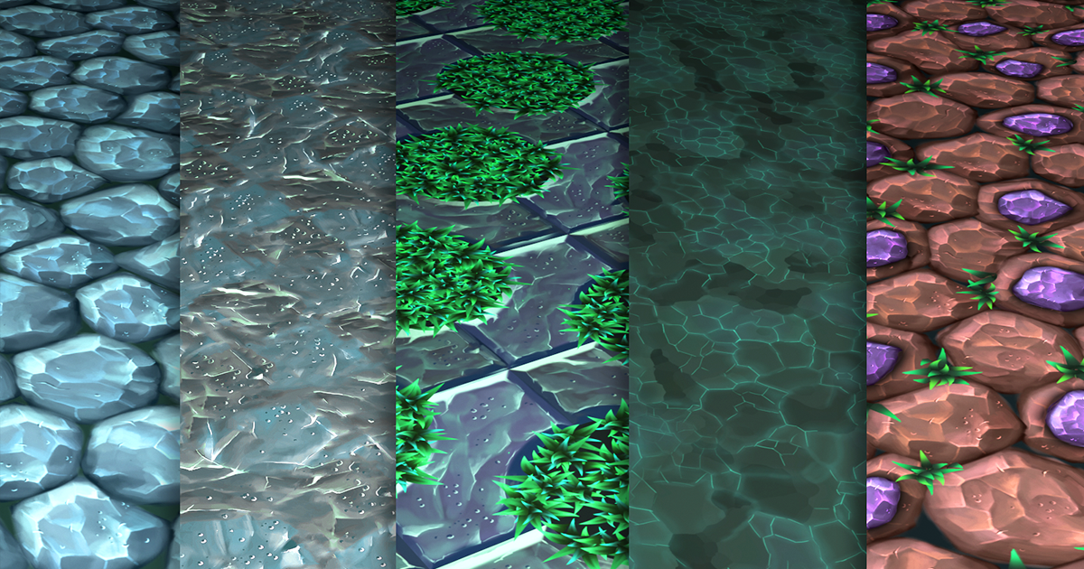 Texture Set Vol.49 Hand Painted Ground | 2D Floors | Unity Asset Store