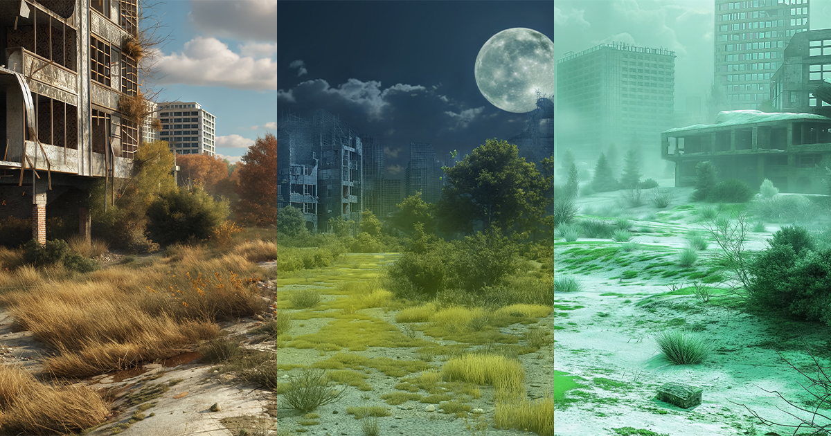 Post-Apocalyptic Cityscape 2D Backgrounds | 2D Environments | Unity ...
