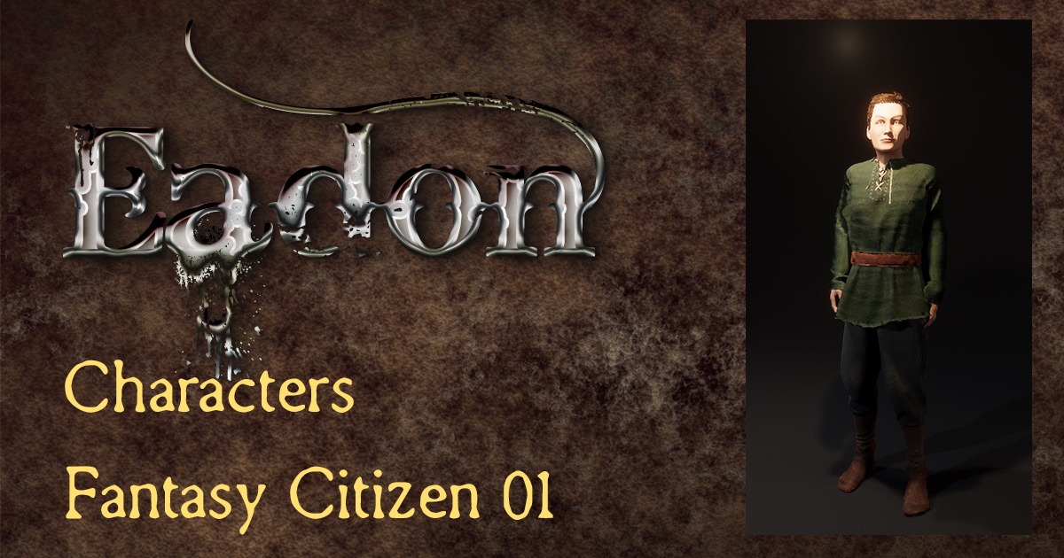 Eadon Characters - Fantasy Citizen 01 | Characters | Unity Asset Store