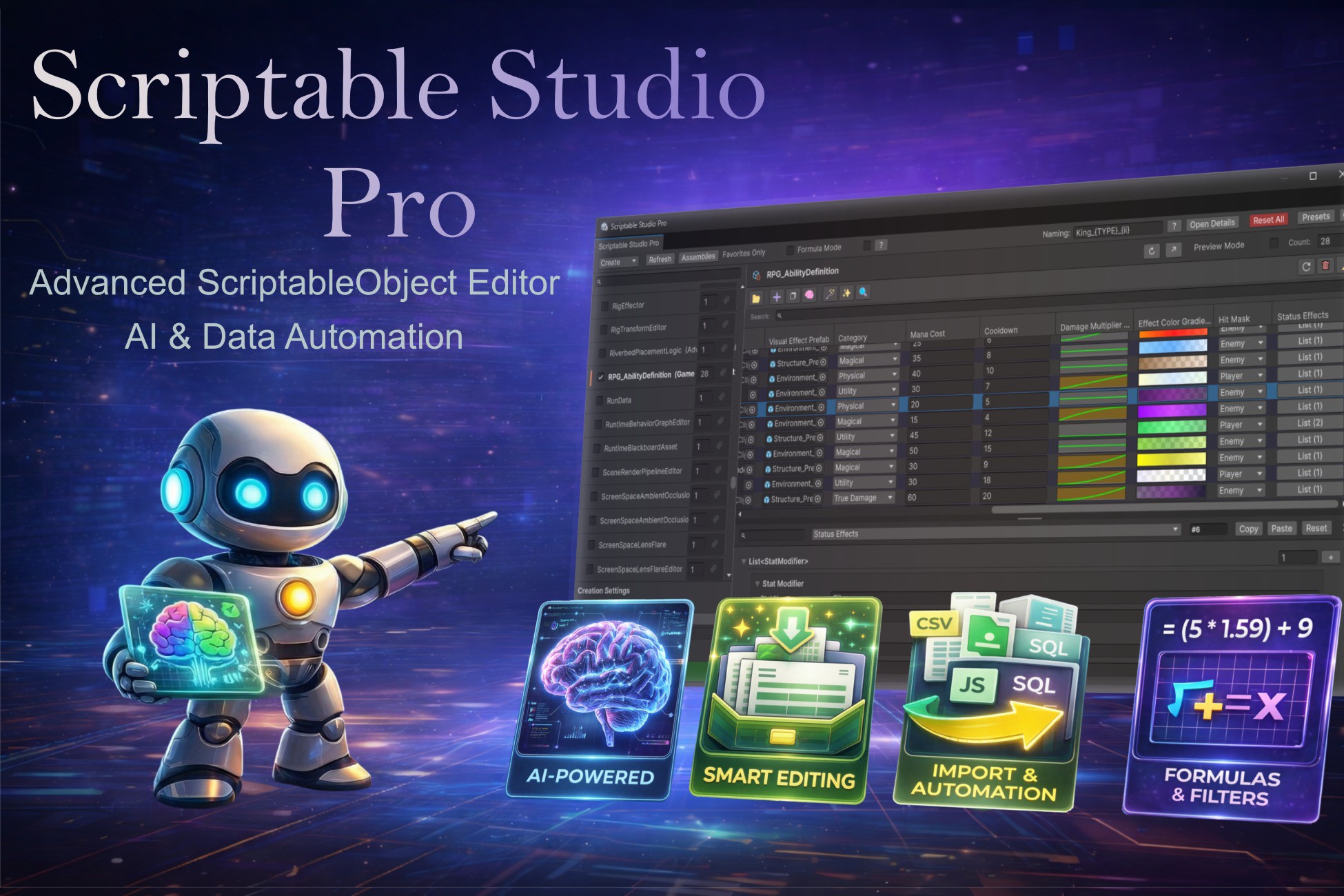 Scriptable Studio Pro | Utilities Tools | Unity Asset Store