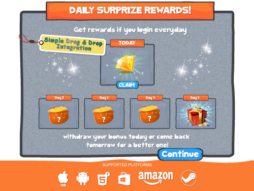 GB Daily Surprise Reward System | Integration | Unity Asset Store