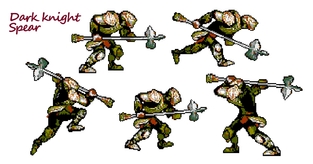 Dark knight Spear 2d Animation | 2D Characters | Unity Asset Store