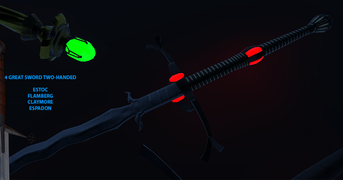 four_great_swords_pack | 3D Weapons | Unity Asset Store